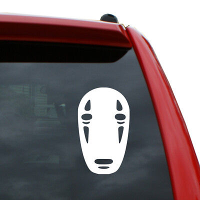 Studio Ghibli / No Face Mask Vinyl Decal | Color: White | 5" tall | eBay