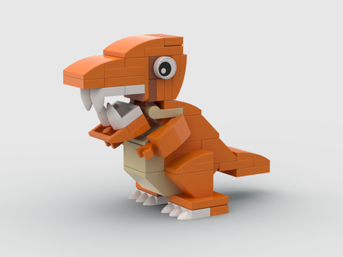 Custom MOC Genuine LEGO T-REX Dinosaur Building Set w Instructions NEW ...