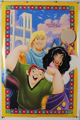 THE HUNCHBACK OF NOTRE DAME rare vintage Disney poster 23.25"X35.50 ...