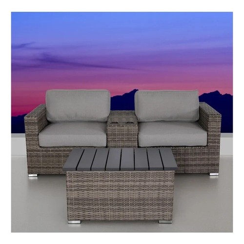 Living Source International 4-Piece Wicker / Rattan Seating Group in ...