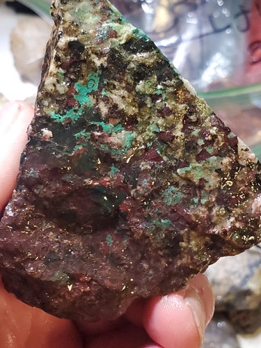 Red Mexican Parrot Wing Sonora Sunrise Chrysocolla Rough 342g Turquoise ...