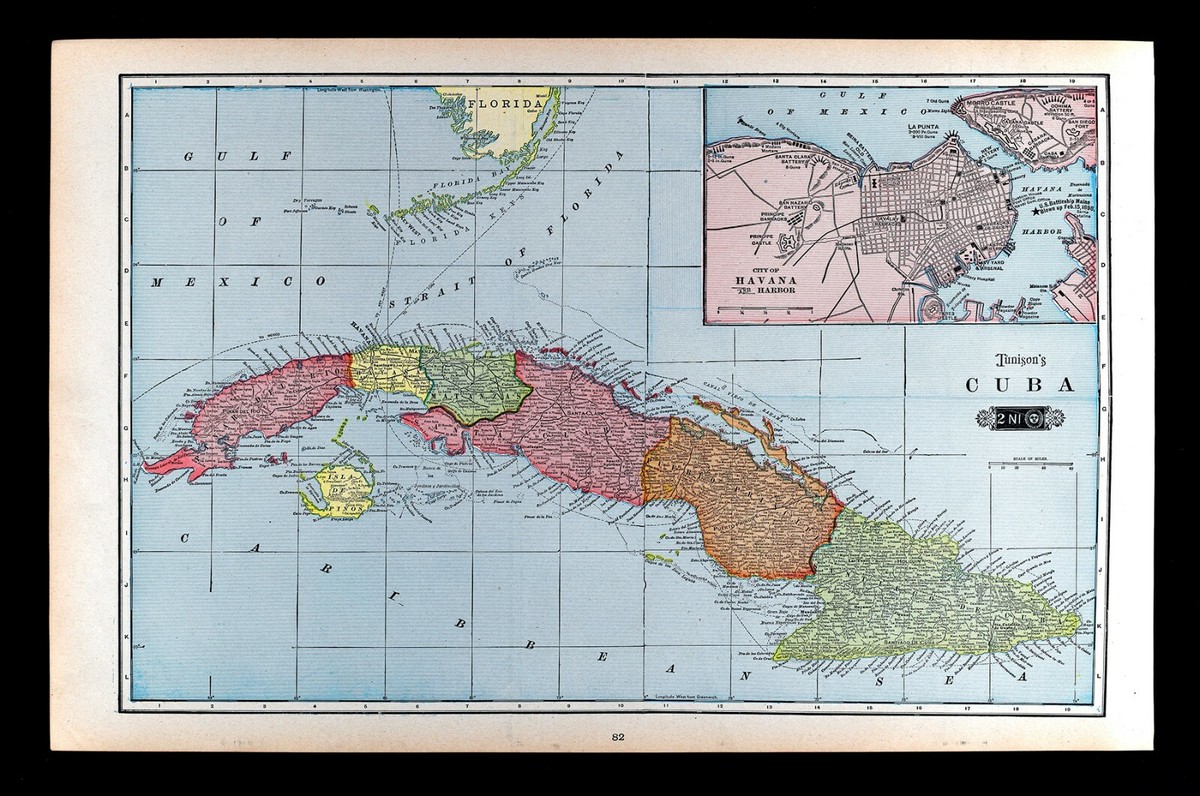 Mapa De Cuba Florida