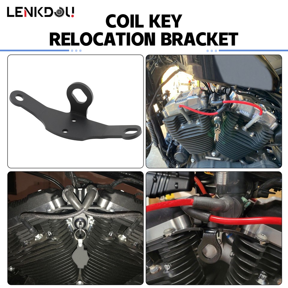 Top Ignition Key Relocation Bracket Mount Kit For Harley Sportster ...