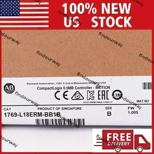 4 pcs Allen-Bradley 1769-L18ERM-BB1B CompactLogix 0.5MB Controller VIP ...