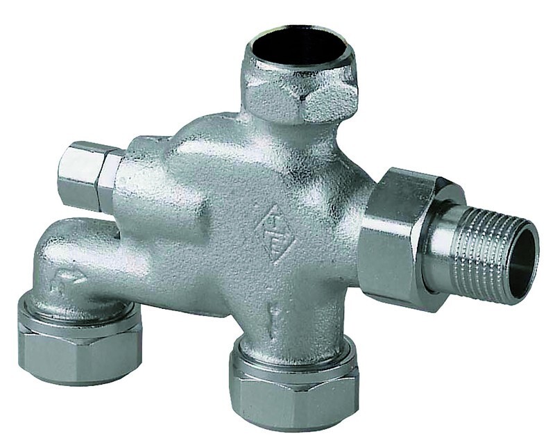 Heimeier EZ-Verteiler 1/2" DN15 E-Z-System Schwerkraft Hahnblock ...