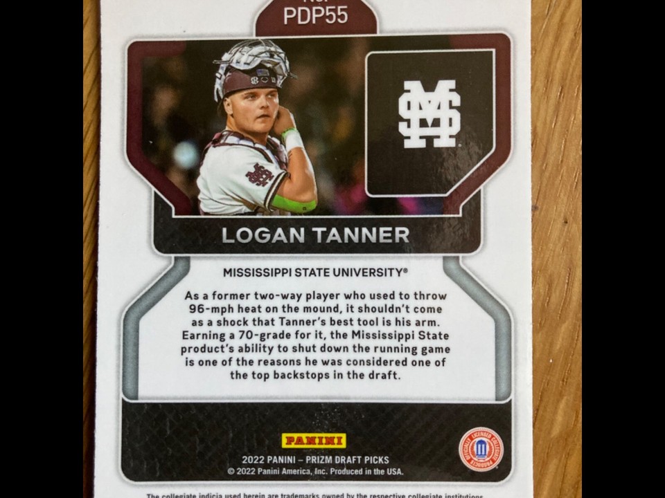 Logan Tanner Rookie 2022 Panini Prizm Draft Picks Red Mojo | eBay
