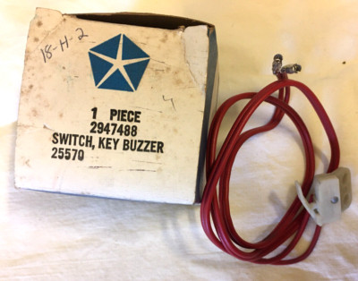 1970-1975 MoPar Key Buzzer Switch Without Tilt NOS | 2947488 | Genuine ...