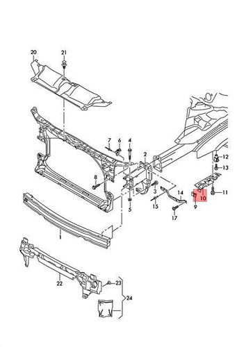 Genuine AUDI A6 Allroad qu. quattro 4GH 4GJ Guide Piece Left 4G0807283A ...