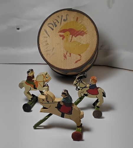 Vintage Wooden Toy Animal Races | eBay