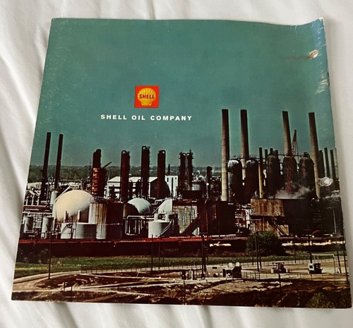 VINTAGE SHELL OIL COMPANY WOOD RIVER ILLINOIS REFINERY MID 1960s ...