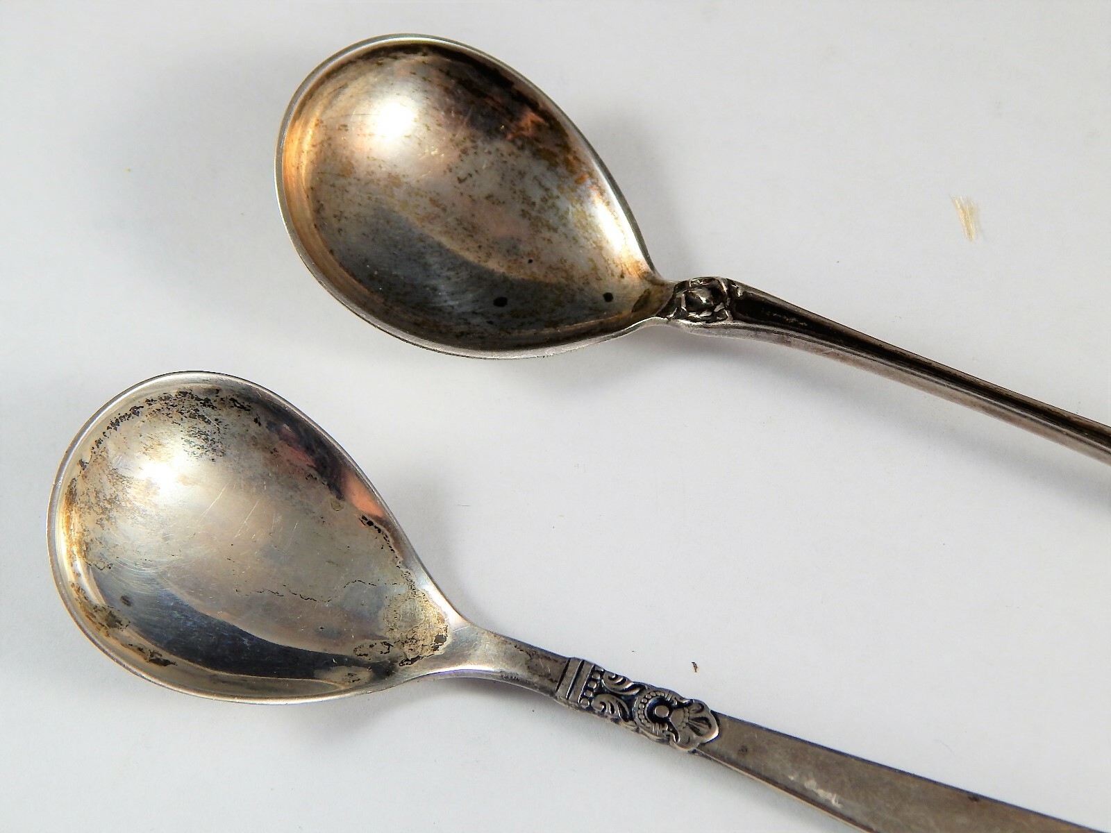 Two 830 Norwegian Silver Spoons Nils Hansen & SNM Norway 'OPPHØYET ROSE ...