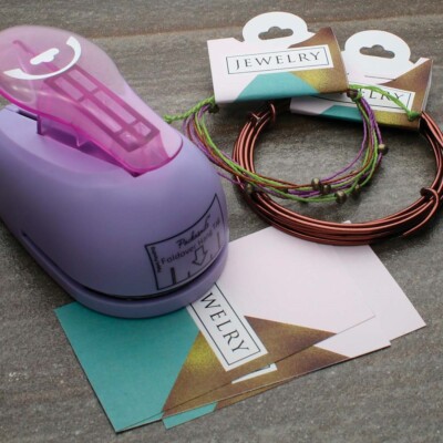 Punch, 1 Fold Over Hangtag Card Punch to Make Your Own Hanging Display ...