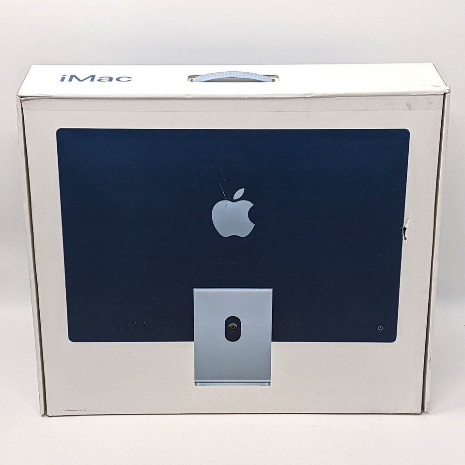 Apple iMac 2021 24" 4.5K M1 8-Core GPU 8GB RAM 256GB SSD Blue MGPK3LL/A ...