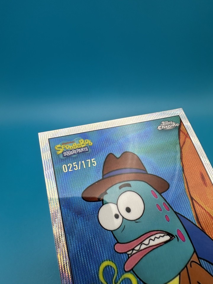 Topps SpongeBob /175 Wave Refractor Parallel Harold (#25/175) Card No ...
