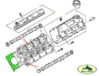 LAND ROVER CYLINDER HEAD GASKET SET RANGE SUPERCHARGED 4.2L 4628400 ...