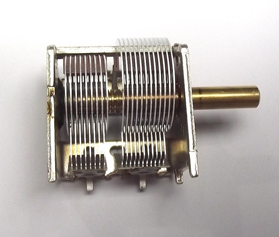 Air Variable Capacitor ALPS JAPAN 2 Gang 25 - 450pf Electronic Project ...