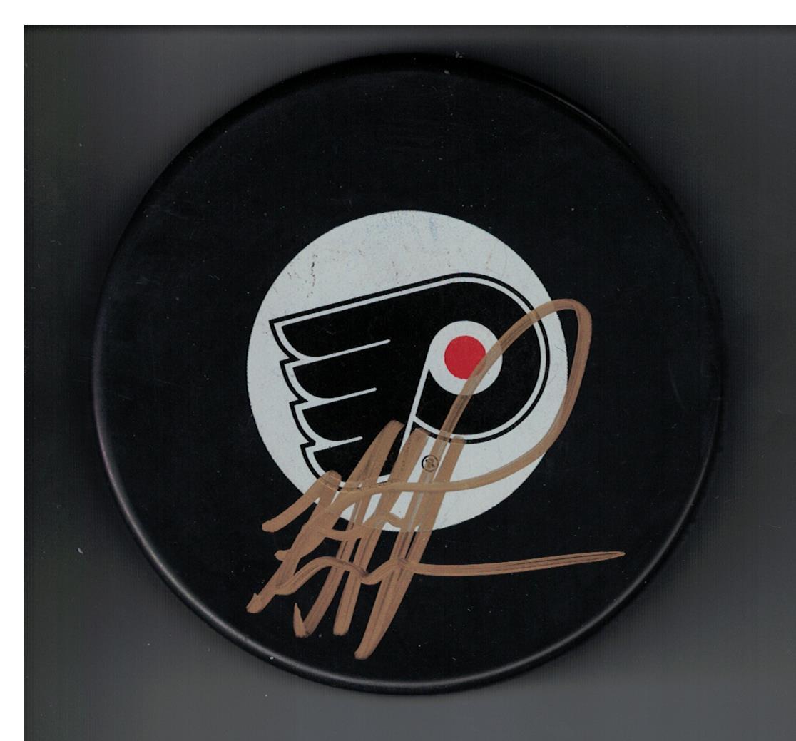 MIKE RICCI AUTOGRAPHED PHILADELPHIA FLYERS HOCKEY PUCK SIGNED | eBay