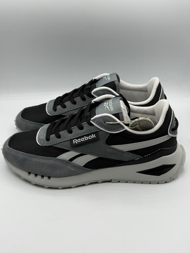 Reebok Forte Racer Shoes Men New Black Grey Sneakers | eBay