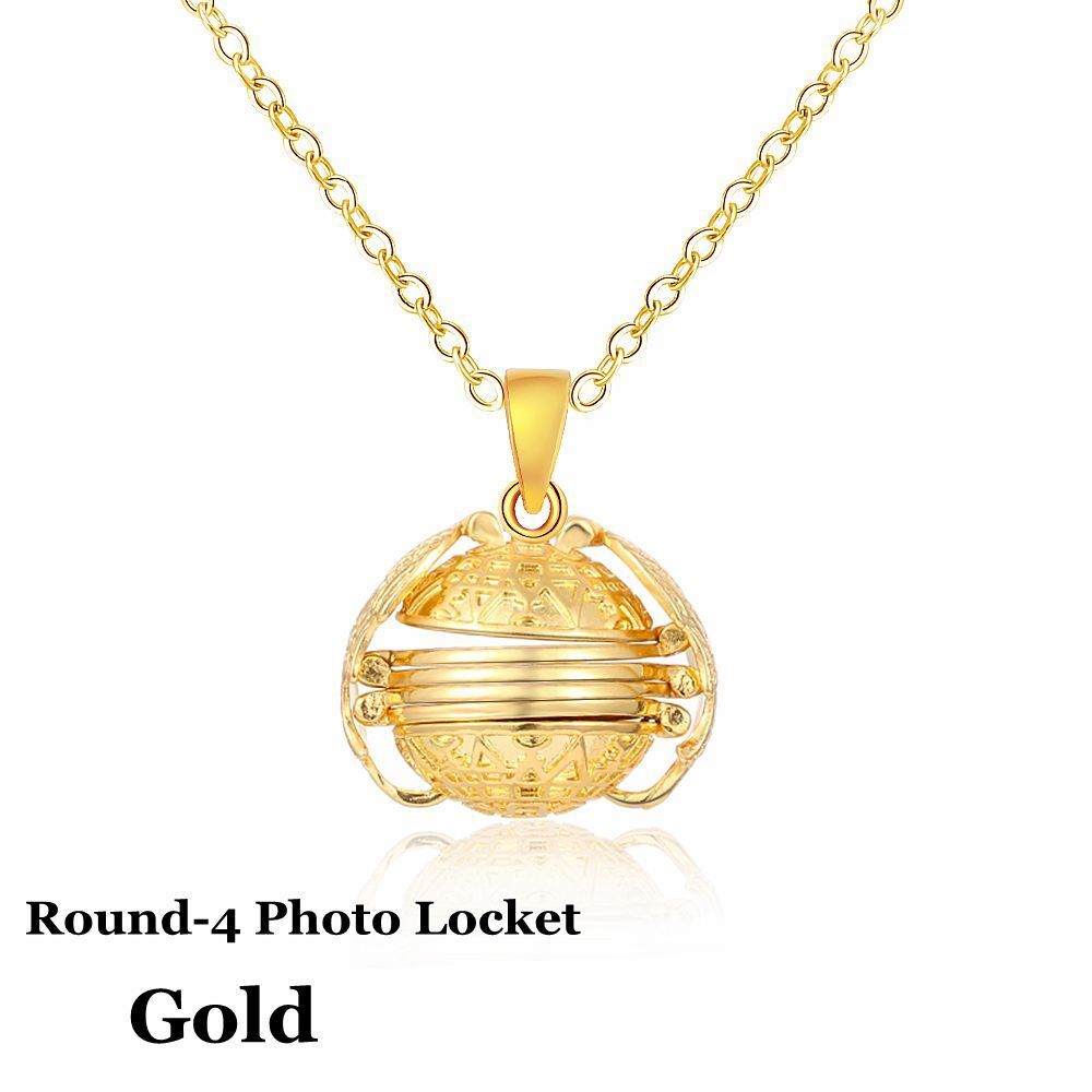 Memory Floating Locket 4/5 Photo Locket Magic Box Necklaces Angel Wings ...
