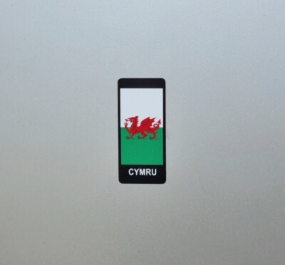 Wales Welsh Cymru Biker Motorbike Number Plate Vinyl Sticker Decal ...
