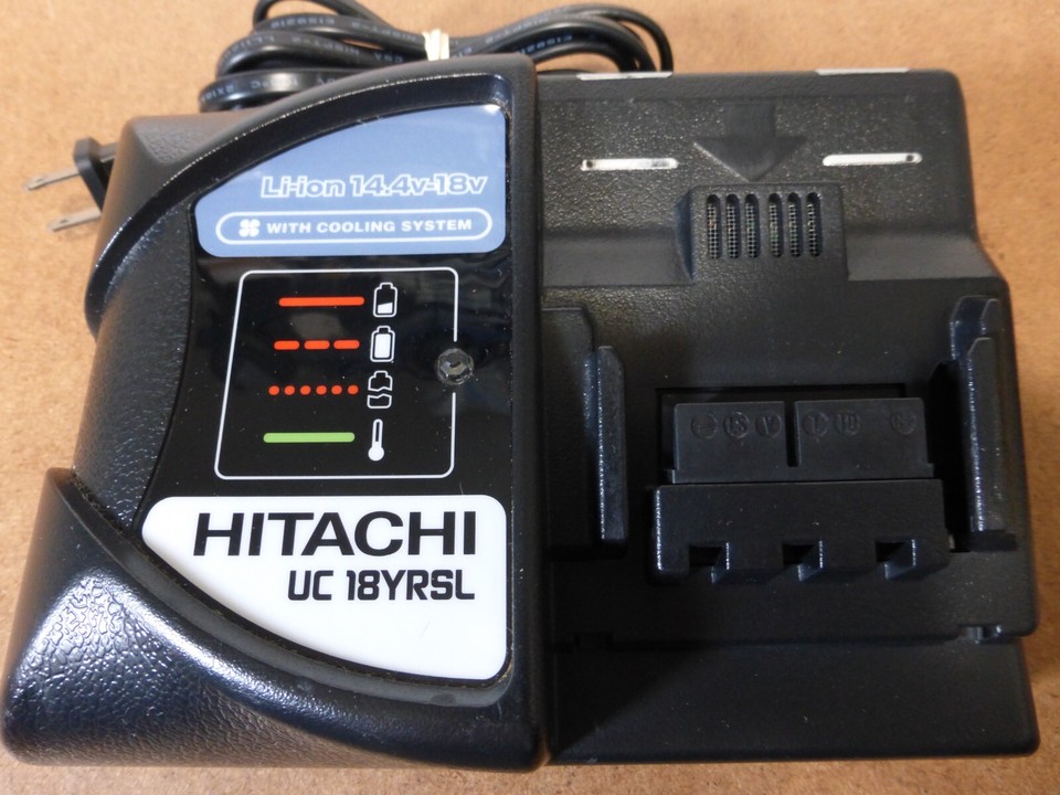 Genuine Hitachi HXP (18V ~ 3.0 Ah) Li-Ion Battery (BSL 1830) & Charger ...