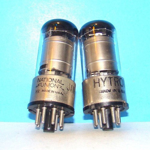 6SK7GT 2 radio audio amplifier electron vintage vacuum tubes valves ...