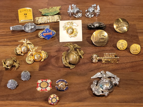 VINTAGE US Post Commander 10kt Gold Filled 1950's Lapel Pins LOT OF 24 ...