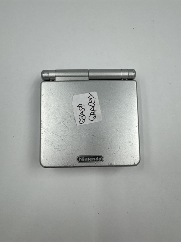 Nintendo Gameboy Advance GBA SP Platinum Silver Handheld AGS-001 | eBay
