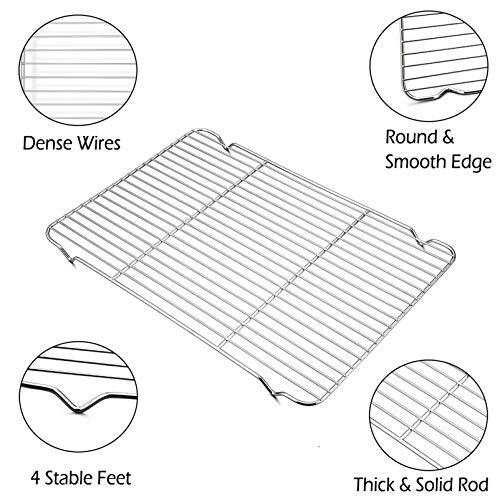 Baking Rack Cooking Rack Set Of 2 16.6x11.6 Stainless Steel Wire ...