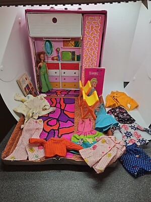 1970 Mattel BARBIE'S Best Friend JAMIE Studio Apartment and Carrying ...