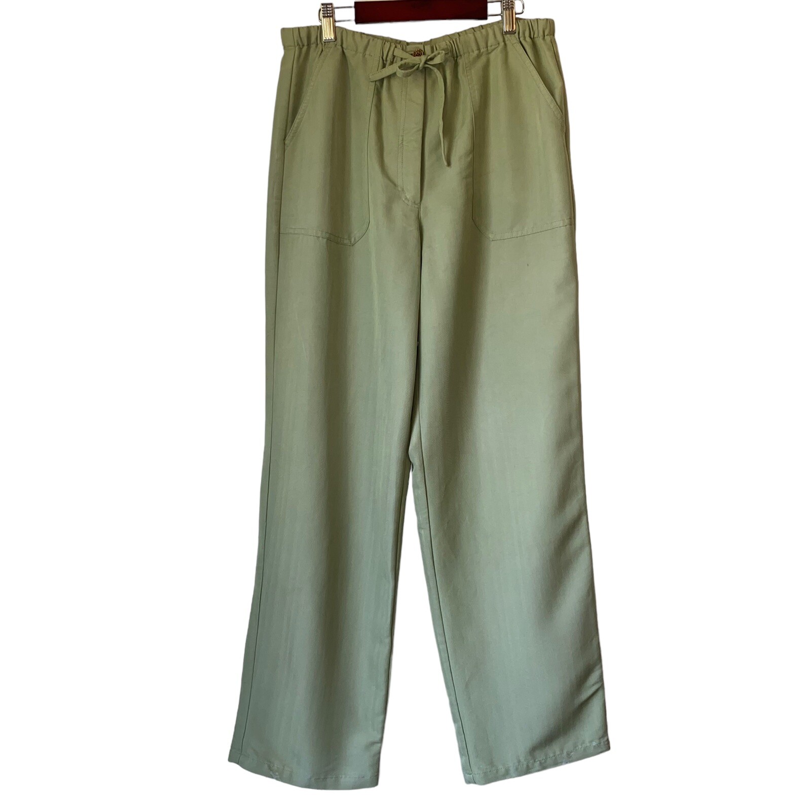 Caribbean Joe Sage Green Loose Fit Drawstring Waist P… - Gem