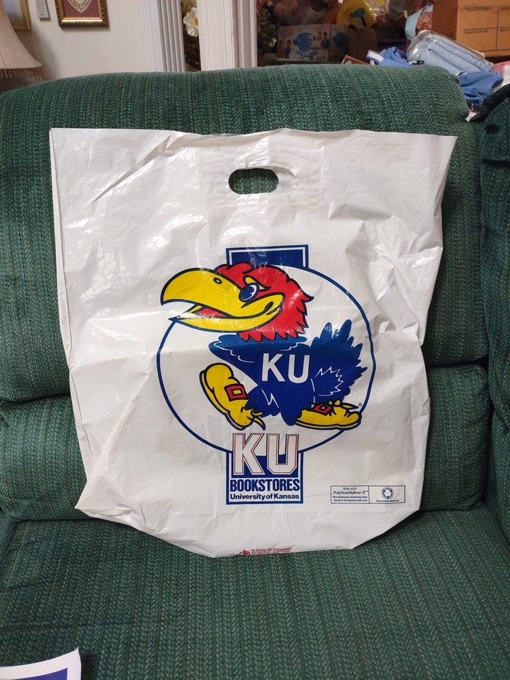 NCAA KU Kansas Jayhawks Fan Lot: Sign, Bag, Mask, Box & Pom-Pom | eBay