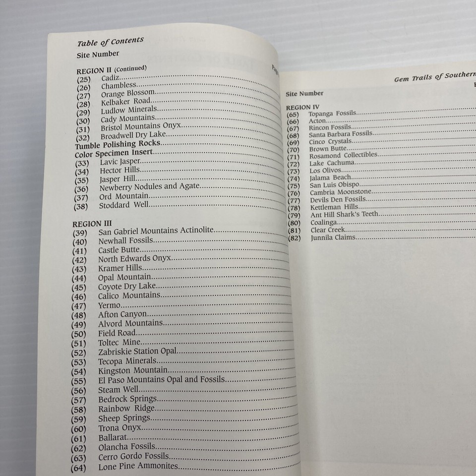 Gem Trails of Southern California James R Mitchell 2003 PB California ...