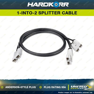 Hardkorr 1-into-2 Anderson Style Plug Splitter Cable Plug Rating 50A ...