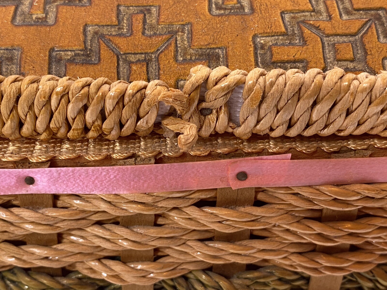 Singer Large Wicker Sewing Basket Notions Keepsake Kit Vintage | eBay