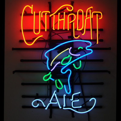 24"x20"Cutthroat Ale Neon Sign Light Home Room Wall Hanging Visual ...