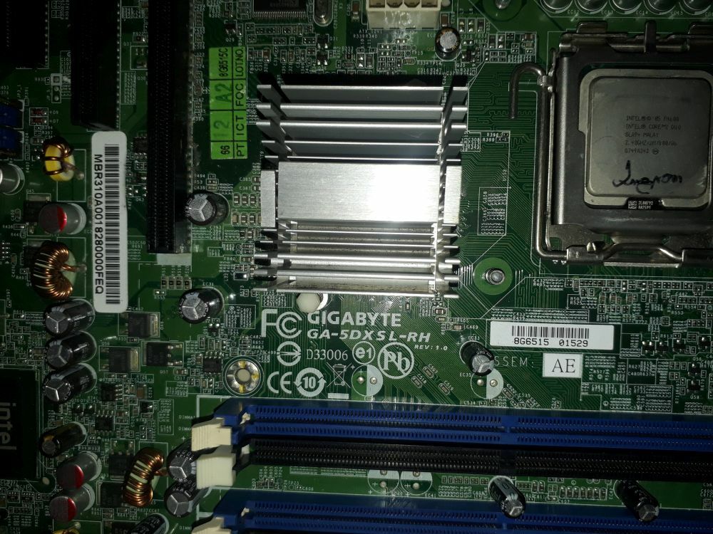 GIGABYTE GA-5DXSL-RH REV:1.0 D33006 MBR310A0018280000FEQ MOTHERBOARD ...