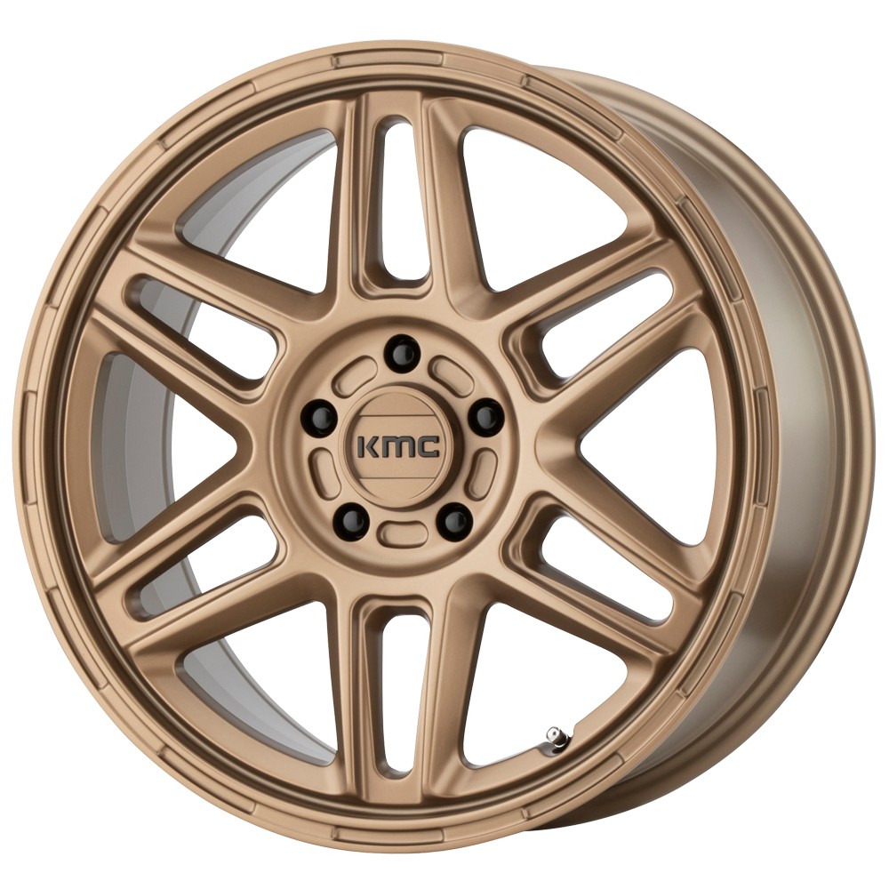(Set of 4) KMC KM716 Nomad 17x8 5x120 +38mm Bronze Wheels Rims 17" Inch ...