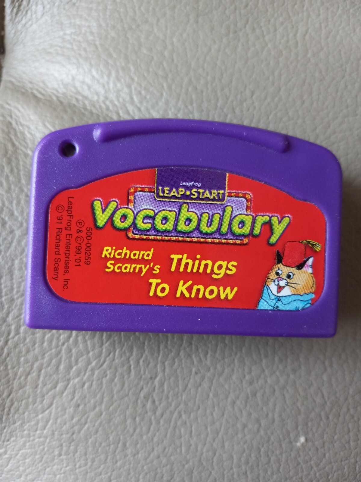 Leap Frog Leap Start Cartridge - Vocabulary: Richard Scarry's Things To ...