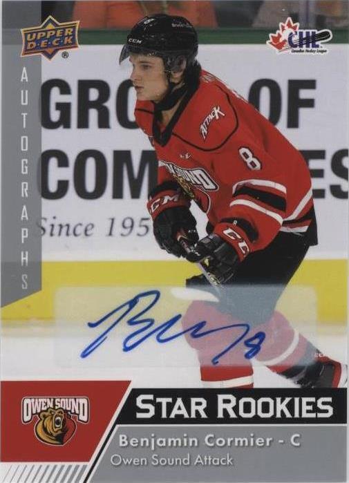 2022-23 Upper Deck CHL - Star Rookies Benjamin Cormier #372 Autographs ...