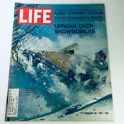 VTG Life Magazine February 26 1971 - Uproar Over Snowmobiles with ...
