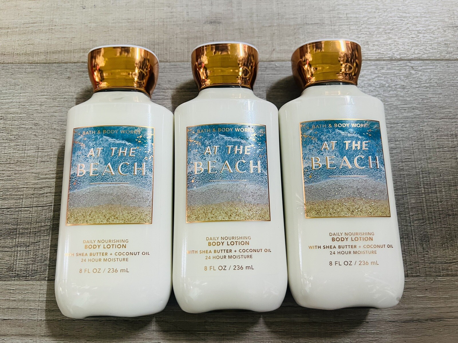 Bath And Body Works AT THE BEACH Lotion 8 fl oz/236 mL *New 3pcs* | eBay