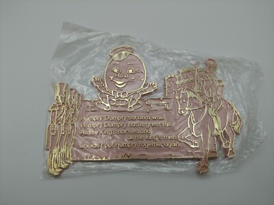 Nursery Rhyme Self Adhesive Plaque ~ 1969, England ~ Humpty Dumpty ...