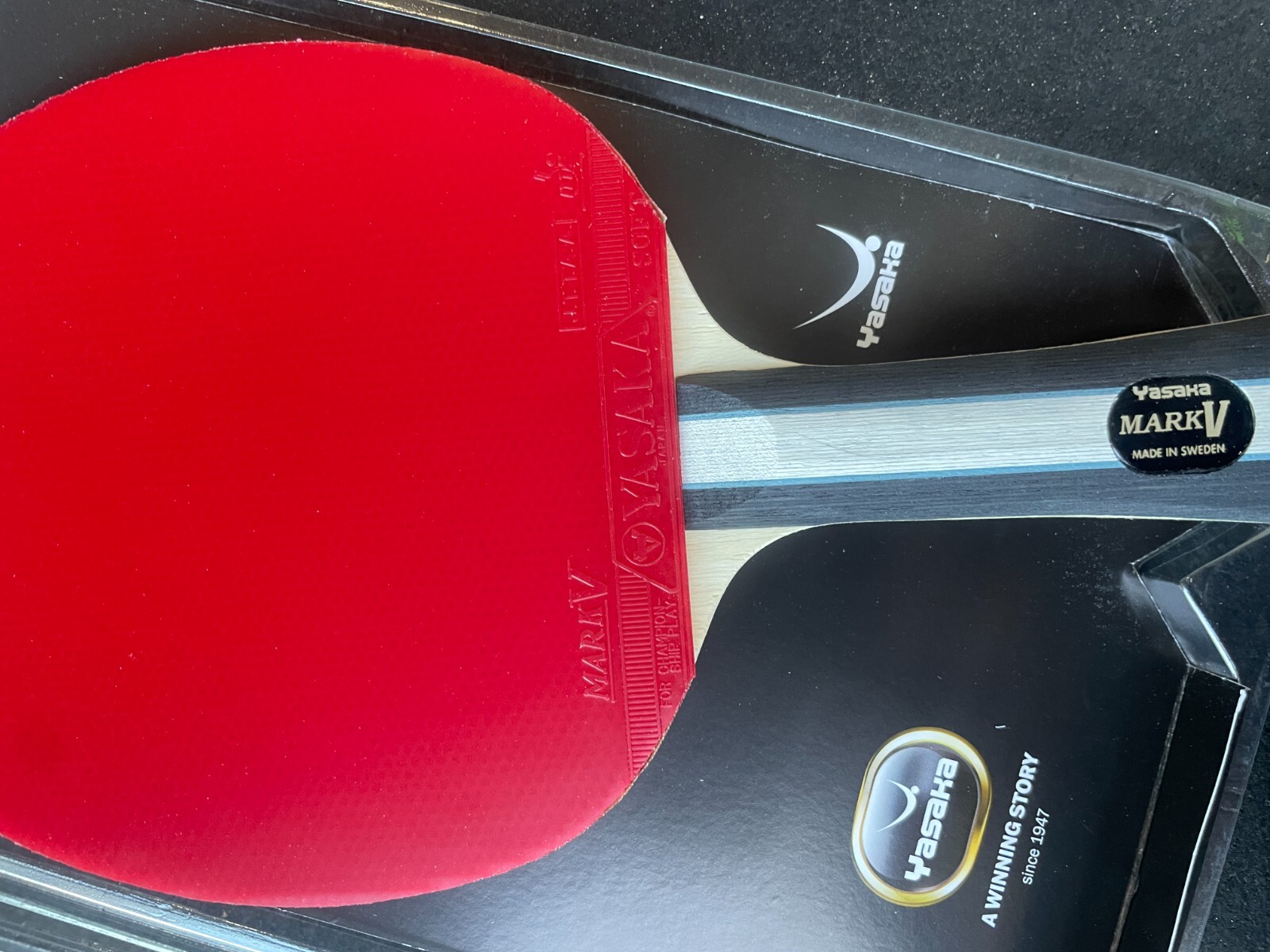 Yasaka Mark V Racket Flared Handle (fl) Champion Line for Table Tennis ...