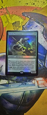 Elvish Warmaster Kaldheim FOIL Pre-Release | Magic The Gathering Rare ...