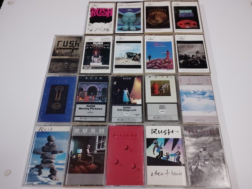 RUSH Cassette Tape Mega Lot (19+) Complete Discography 2112 Moving ...