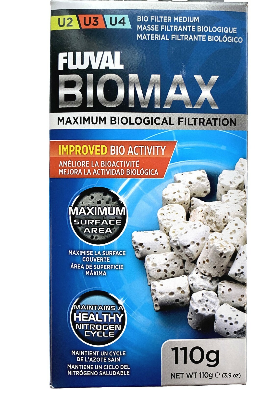 Fluval Biomax Pre Filter Media Rings 500G 1100G Biological Porous 405 ...