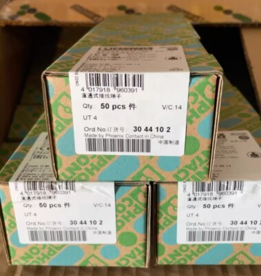 50PCS Phoenix Contact 3044102 straight through terminal block UT 4 | eBay