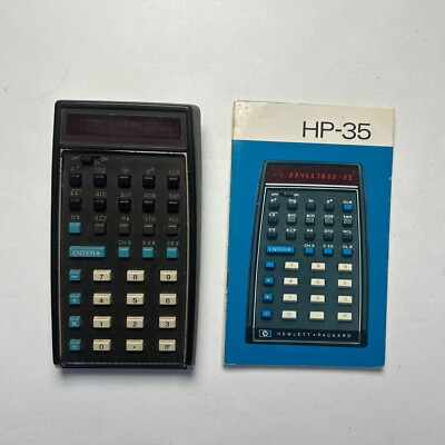 Hewlett Packard HP-35 Calculator Version 2 Manual No Bat Untested USA ...