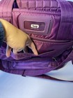 Lug Puddle Jumper Tote Bag Purple Plum Large Quilted Overnight Gym Bag ...